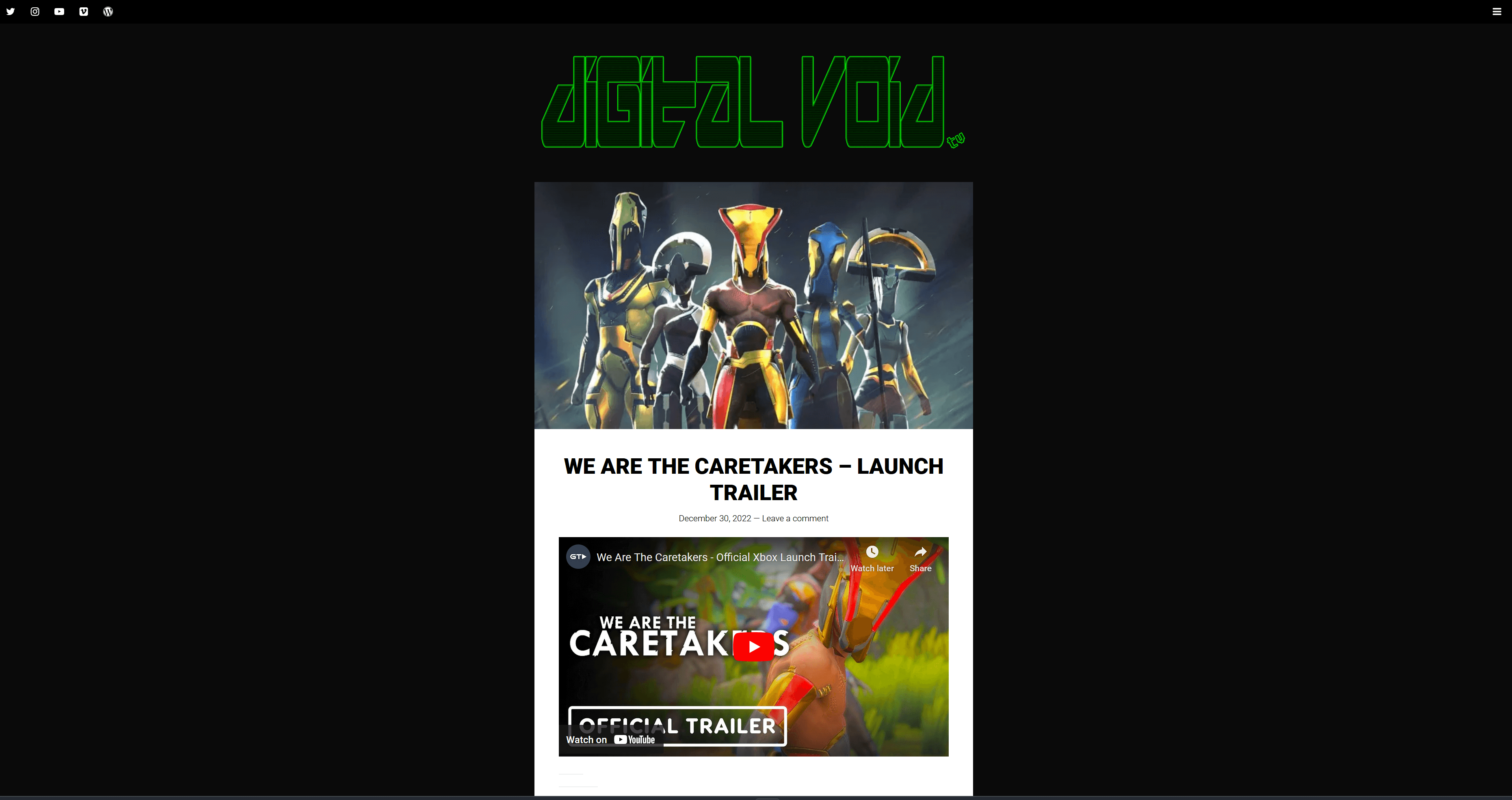 News - Digital Void TV